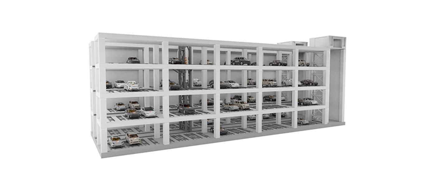 Shelf Parking System_Shaft Parking System_Stack Parking System